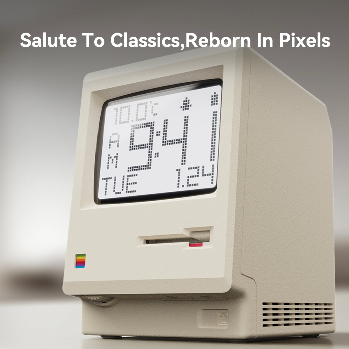 Kokogol Maclock - Retro 1984 Macintosh Pixel Art Alarm Clock – KOKOGOL